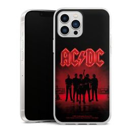 DeinDesign iPhone 13 Pro Max Handy Silikon H&uuml;lle Case transparent Handyh&uuml;lle Band Acdc Official Licensed Product Silikon Case