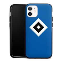 DeinDesign iPhone 12 Handy Silikon H&uuml;lle Case schwarz Handyh&uuml;lle Logo Hsv Hamburger Sv