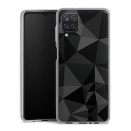 DeinDesign Galaxy A12 Handy Silikon H&uuml;lle Case transparent Handyh&uuml;lle Abstract Muster Geometric Silikon Case