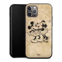 DeinDesign iPhone 12 Pro Handy Silikon H&uuml;lle Case schwarz Handyh&uuml;lle Minnie Mouse Vintage Mickey Mouse