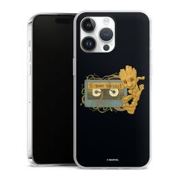 DeinDesign iPhone 15 Pro Max Handy Silikon H&uuml;lle Case transparent Handyh&uuml;lle Guardians Of The Galaxy Groot Marvel Silikon Case