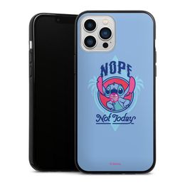 DeinDesign iPhone 13 Pro Max Handy Silikon H&uuml;lle Case schwarz Handyh&uuml;lle Disney Sayings Lilo & Stitch