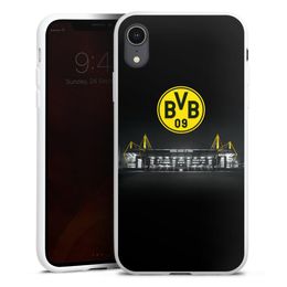 DeinDesign iPhone Xr Handy Silikon H&uuml;lle Case wei&szlig; Handyh&uuml;lle Borussia Dortmund Stadium Bvb Silikon Case