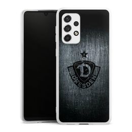 DeinDesign Galaxy A33 5G Handy Silikon H&uuml;lle Case transparent Handyh&uuml;lle Sg Dynamo Dresden Official Licensed Product Vintage Silikon Case