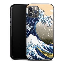 DeinDesign iPhone 12 Pro Handy Silikon H&uuml;lle Case schwarz Handyh&uuml;lle Katsushika Hokusai Die Gro&szlig;e Welle Vor Kanagawa Kunst