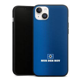 DeinDesign iPhone 14 Handy Premium Silikon H&uuml;lle Handyh&uuml;lle schwarz Case Hsv Logo Official Licensed Product Silikon Premium Case