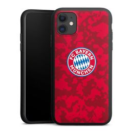 DeinDesign iPhone 11 Handy Premium Silikon H&uuml;lle Handyh&uuml;lle schwarz Case Camouflage Fcb Fc Bayern M&uuml;nchen Silikon Premium Case
