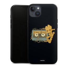 DeinDesign iPhone 14 Plus Handy Silikon H&uuml;lle Case schwarz Handyh&uuml;lle Guardians Of The Galaxy Groot Marvel