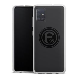 DeinDesign Galaxy A51 Handy Silikon H&uuml;lle Case transparent Handyh&uuml;lle F95 Fortuna D&uuml;sseldorf Logo Silikon Case