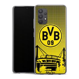 DeinDesign Galaxy A32 4G Handy Silikon H&uuml;lle Case transparent Handyh&uuml;lle Bvb Stadium Borussia Dortmund Silikon Case
