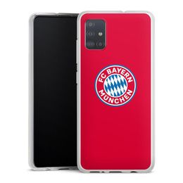 DeinDesign Galaxy A51 Handy Silikon H&uuml;lle Case transparent Handyh&uuml;lle Fc Bayern M&uuml;nchen Fcb Logo Silikon Case