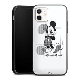 DeinDesign iPhone 12 Handy Premium Silikon H&uuml;lle Handyh&uuml;lle schwarz Case Mickey Mouse Disney Official Licensed Product Silikon Premium Case