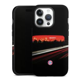 DeinDesign iPhone 14 Pro Handy Panzer Handyh&uuml;lle robuste Outdoor H&uuml;lle Schutzh&uuml;lle matt Fcb Fc Bayern M&uuml;nchen Stadium Tough Case