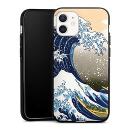 DeinDesign iPhone 12 Handy Silikon H&uuml;lle Case schwarz Handyh&uuml;lle Katsushika Hokusai Die Gro&szlig;e Welle Vor Kanagawa Kunst
