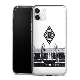 DeinDesign iPhone 11 Handy Slim Case Silikon Handyh&uuml;lle transparent H&uuml;lle extra d&uuml;nn Die Fohlen Stadium Borussia M&ouml;nchengladbach Silikon Slim Case