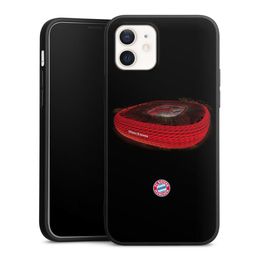 DeinDesign iPhone 12 Handy Premium Silikon H&uuml;lle Handyh&uuml;lle schwarz Case Fc Bayern M&uuml;nchen Fcb Official Licensed Product Stadium Silikon Premium Case