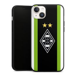 DeinDesign iPhone 14 Handy Premium Silikon H&uuml;lle Handyh&uuml;lle schwarz Case Logo Gladbach Borussia M&ouml;nchengladbach Silikon Premium Case