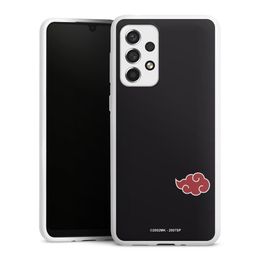 DeinDesign Galaxy A33 5G Handy Silikon H&uuml;lle Case wei&szlig; Handyh&uuml;lle Akatsuki Official Licensed Product Naruto Shippuden Silikon Case