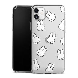 DeinDesign iPhone 11 Handy Slim Case Silikon Handyh&uuml;lle transparent H&uuml;lle extra d&uuml;nn Miffy Muster Transparent Silikon Slim Case