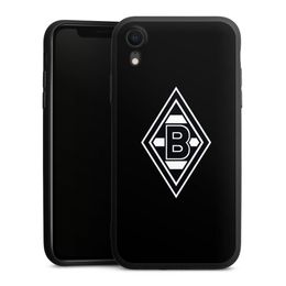 DeinDesign iPhone Xr Handy Premium Silikon H&uuml;lle Handyh&uuml;lle schwarz Case Borussia M&ouml;nchengladbach Gladbach Coat Of Arms Silikon Premium Case