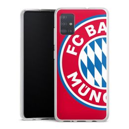 DeinDesign Galaxy A51 Handy Silikon H&uuml;lle Case transparent Handyh&uuml;lle Official Licensed Product Fcb Fc Bayern M&uuml;nchen Silikon Case