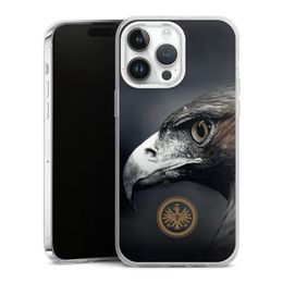 DeinDesign iPhone 14 Pro Max Handy Silikon H&uuml;lle Case transparent Handyh&uuml;lle Eintracht Frankfurt Eagle Official Licensed Product Silikon Case