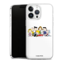 DeinDesign iPhone 14 Pro Max Handy Silikon H&uuml;lle Case transparent Handyh&uuml;lle Peanuts Kindheit Merchandise Silikon Case