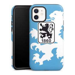 DeinDesign iPhone 12 mini Handy Panzer Handyh&uuml;lle robuste Outdoor H&uuml;lle Schutzh&uuml;lle gl&auml;nzend Tsv 1860 M&uuml;nchen Official Licensed Product Coat Of Arms Tough Case