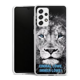 DeinDesign Galaxy A33 5G Handy Silikon H&uuml;lle Case wei&szlig; Handyh&uuml;lle Tsv 1860 M&uuml;nchen Official Licensed Product Lion Silikon Case