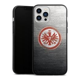 DeinDesign iPhone 13 Pro Max Handy Silikon H&uuml;lle Case schwarz Handyh&uuml;lle Eintracht Frankfurt Sge Logo