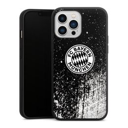 DeinDesign iPhone 13 Pro Max Handy Premium Silikon H&uuml;lle Handyh&uuml;lle schwarz Case Official Licensed Product Fcb Fc Bayern M&uuml;nchen Silikon Premium Case