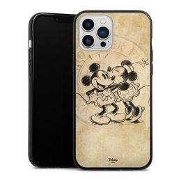 DeinDesign iPhone 13 Pro Max Handy Silikon H&uuml;lle Case schwarz Handyh&uuml;lle Minnie Mouse Vintage Mickey Mouse