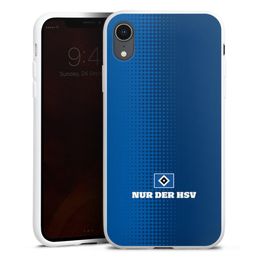 DeinDesign iPhone Xr Handy Silikon H&uuml;lle Case wei&szlig; Handyh&uuml;lle Hsv Logo Official Licensed Product Silikon Case