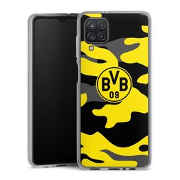 DeinDesign Galaxy A12 Handy Silikon H&uuml;lle Case transparent Handyh&uuml;lle Merchandise Bvb Borussia Dortmund Silikon Case