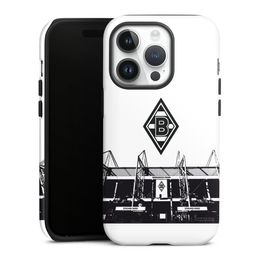 DeinDesign iPhone 14 Pro Handy Panzer Handyh&uuml;lle robuste Outdoor H&uuml;lle Schutzh&uuml;lle matt Stadium Die Fohlen Borussia M&ouml;nchengladbach Tough Case