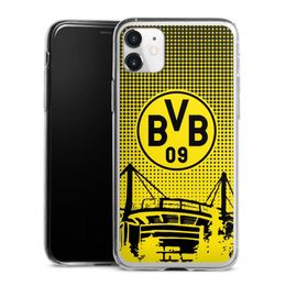 DeinDesign iPhone 11 Handy Slim Case Silikon Handyh&uuml;lle transparent H&uuml;lle extra d&uuml;nn Bvb Stadium Borussia Dortmund Silikon Slim Case