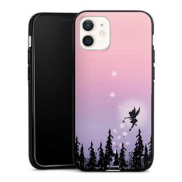 DeinDesign iPhone 12 Handy Silikon H&uuml;lle Case schwarz Handyh&uuml;lle Tinkerbells Official Licensed Product Disney