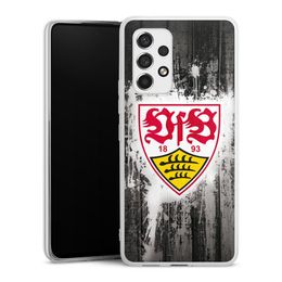 DeinDesign Galaxy A53 5G Handy Silikon H&uuml;lle Case transparent Handyh&uuml;lle Vfb Stuttgart Bundesliga Official Licensed Product Silikon Case