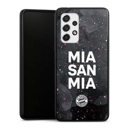 DeinDesign Galaxy A53 5G Handy Silikon H&uuml;lle Case schwarz Handyh&uuml;lle Fc Bayern M&uuml;nchen Girl Style Mia San Mia