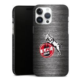 DeinDesign iPhone 14 Pro Max Handy Premium Case Smartphone Handyh&uuml;lle Schutzh&uuml;lle matt Official Licensed Product Metallic Look 1. Fc K&ouml;ln Premium Case