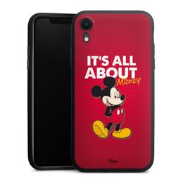 DeinDesign iPhone Xr Handy Premium Silikon H&uuml;lle Handyh&uuml;lle schwarz Case Disney Official Licensed Product Mouse Silikon Premium Case