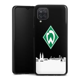 DeinDesign Galaxy A12 Handy Silikon H&uuml;lle Case schwarz Handyh&uuml;lle Skyline Sv Werder Bremen Official Licensed Product