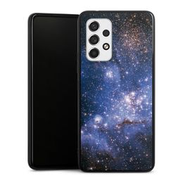 DeinDesign Galaxy A53 5G Handy Silikon H&uuml;lle Case schwarz Handyh&uuml;lle Weltall Galaxy Weltraum
