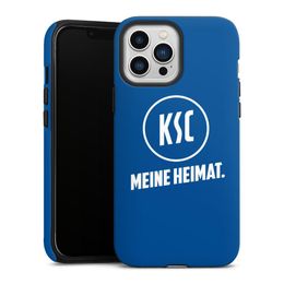 DeinDesign iPhone 13 Pro Max Handy Panzer Handyh&uuml;lle robuste Outdoor H&uuml;lle Schutzh&uuml;lle matt Karlsruher Sc Statement Ksc Tough Case