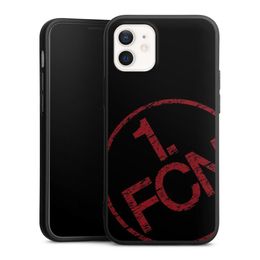 DeinDesign iPhone 12 mini Handy Premium Silikon H&uuml;lle Handyh&uuml;lle schwarz Case Texture Merchandise 1. Fcn Silikon Premium Case
