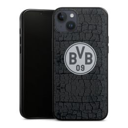 DeinDesign iPhone 14 Plus Handy Silikon H&uuml;lle Case schwarz Handyh&uuml;lle Jersey Borussia Dortmund Bvb