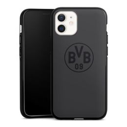 DeinDesign iPhone 12 mini Handy Silikon H&uuml;lle Case schwarz Handyh&uuml;lle Bvb Borussia Dortmund Logo