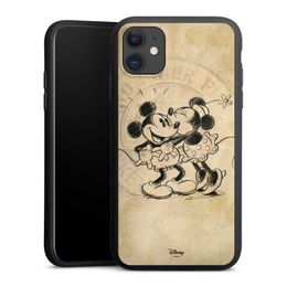 DeinDesign iPhone 11 Handy Premium Silikon H&uuml;lle Handyh&uuml;lle schwarz Case Minnie Mouse Vintage Mickey Mouse Silikon Premium Case