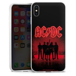 DeinDesign iPhone Xs Max Handy Silikon H&uuml;lle Case transparent Handyh&uuml;lle Band Acdc Official Licensed Product Silikon Case