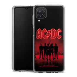 DeinDesign Galaxy A12 Handy Silikon H&uuml;lle Case transparent Handyh&uuml;lle Band Acdc Official Licensed Product Silikon Case